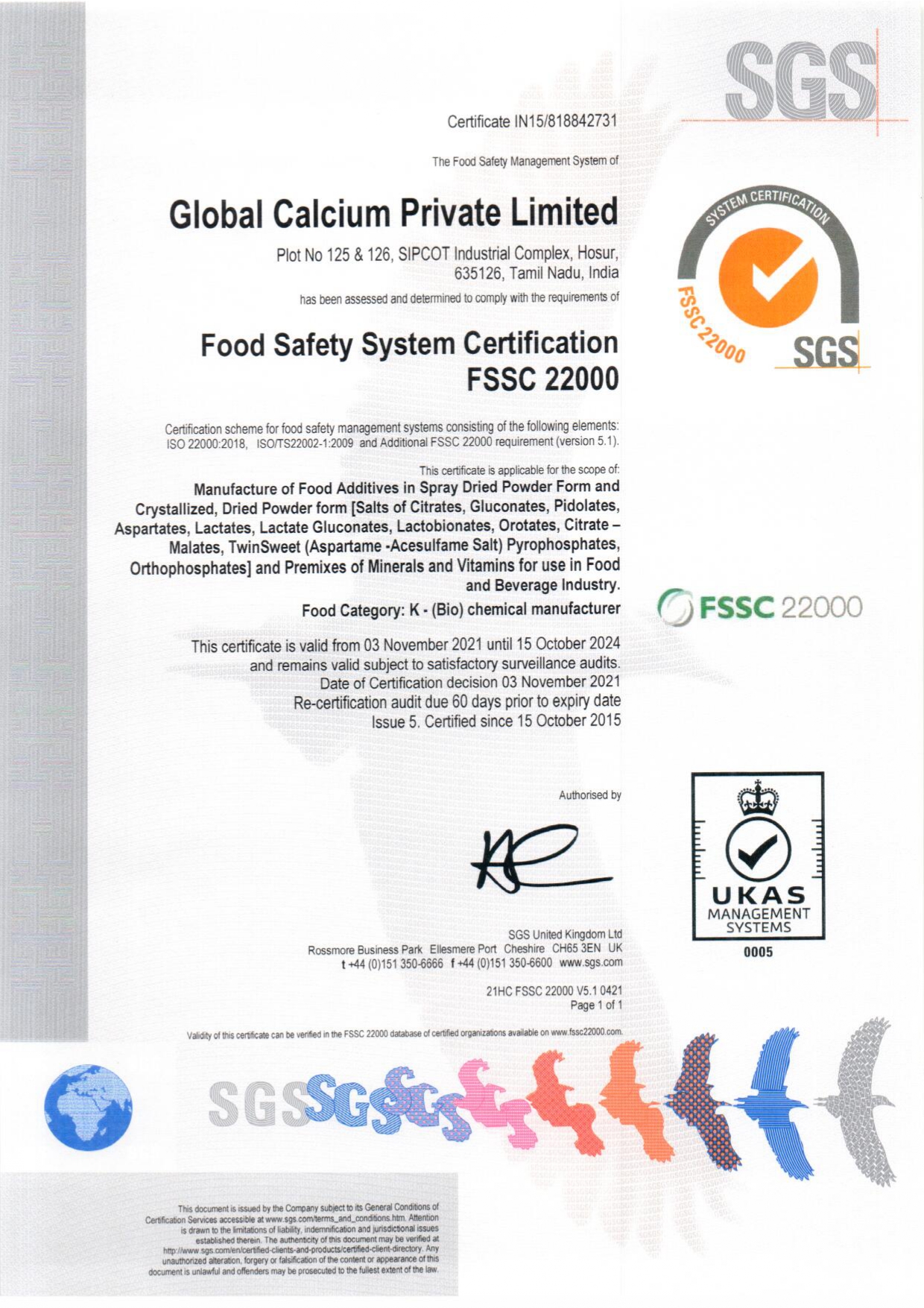 Global Calcium Pvt Ltd
