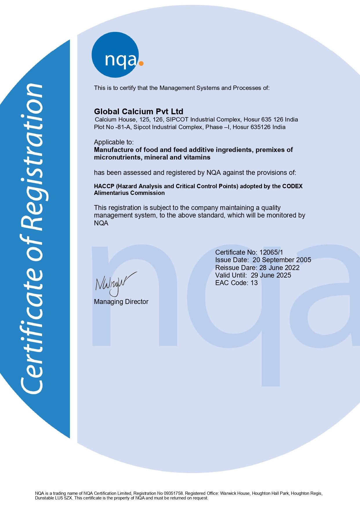 Global Calcium Private Limited | Global Calcium is USFDA, EU-GMP ...